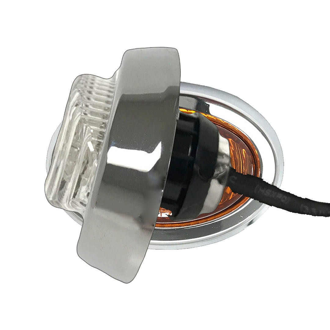 OVAL MINI LED MARKER LIGHT AMBER W/BEZEL – Nova-luxindustries